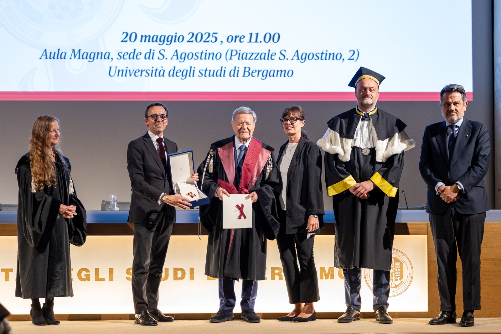 University of Bergamo, awarded the Gran Cruz de la Orden Civil de ...